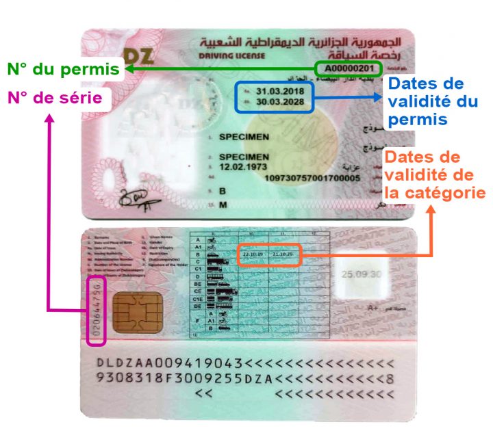 Traduction de permis de conduire - Algérie - Biométrique